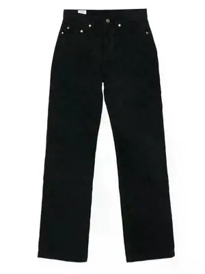 Casablanca Monogram-print Straight Leg Jeans