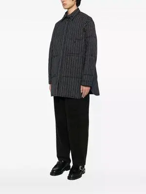 Yohji Yamamoto Stripe-printed Coat