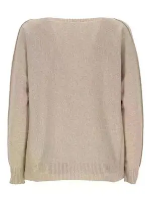 D.exterior Boat-neck Sweater