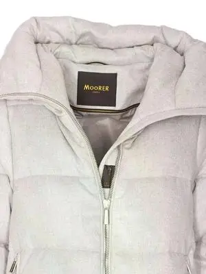 MOORER Padded-hooded Jacket - Neutrals