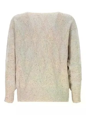 D.exterior Diamond-pattern Sweater