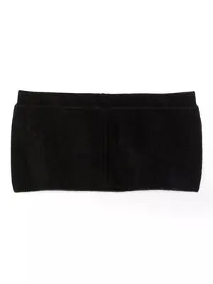 Rick Owens Fine-ribbed Bandeau Top - Black