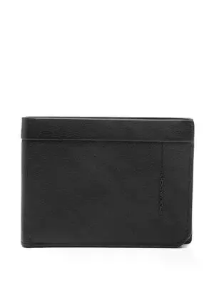 PIQUADRO Logo-plaque Wallet - Black