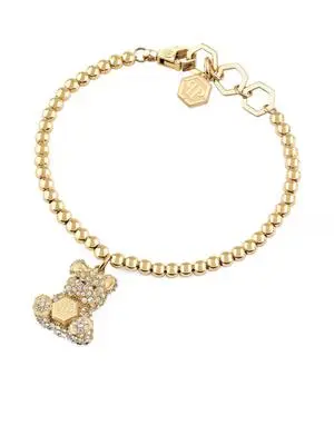 Philipp Plein Valentine Teddy-charm Bracelet - Gold