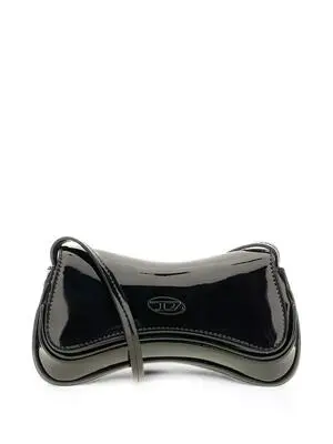 DIESEL® Logo-plaque Crossbody Bag - Black
