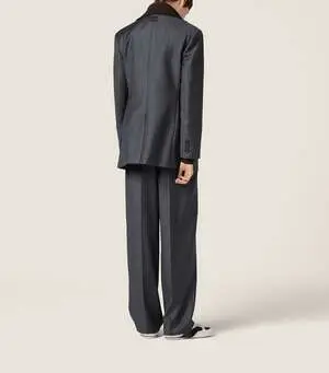 Miu Miu Wool Pinstripe Blazer