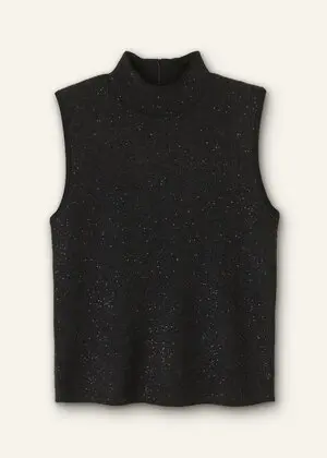 ME+EM Sequin High Neck Knit Vest