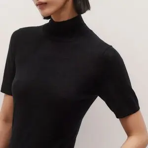 ME+EM Barely There Slim High Neck Tee