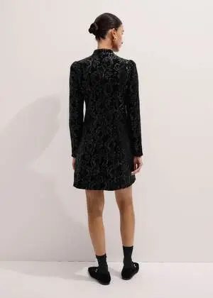 ME+EM Velour Sequin Mini Dress