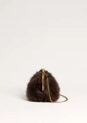 ME+EM Faux Fur Small Frame Bag