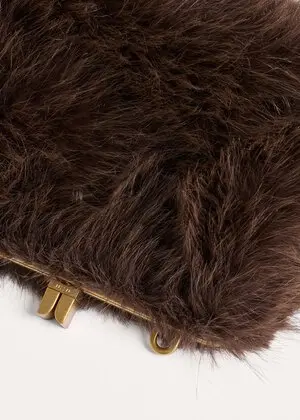 ME+EM Faux Fur Small Frame Bag