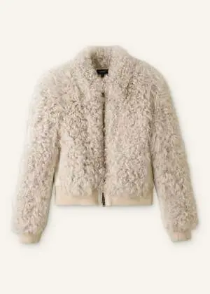 ME+EM Shearling Bomber Jacket
