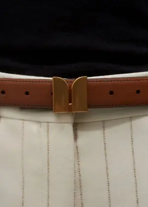 ME+EM Logo Pin Buckle Reversible Belt