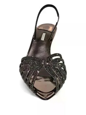 LE SILLA Embellished Caged Sandals