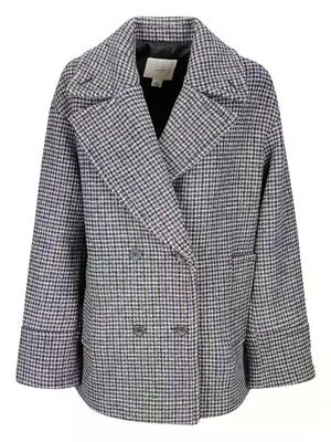 Calvin Klein Houndstooth Pea Coat