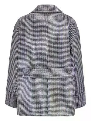Calvin Klein Houndstooth Pea Coat