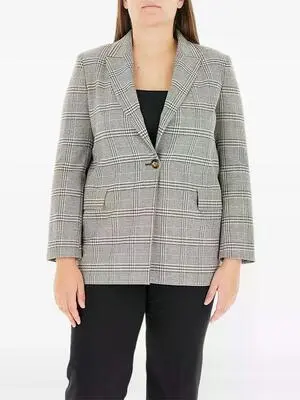 ELENA MIRO` Checked Blazer
