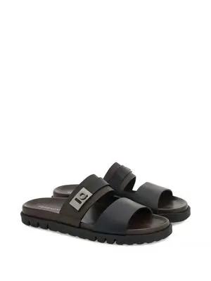 FERRAGAMO Hug Buckle Sandals - Black