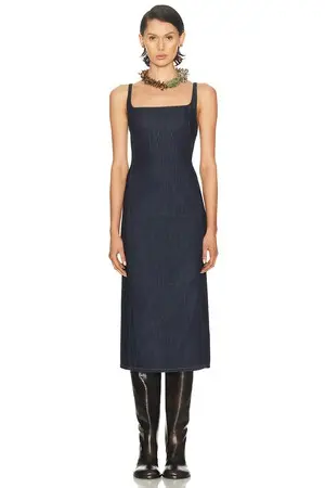 Dries Van Noten Debano Denim Dress - Indigo