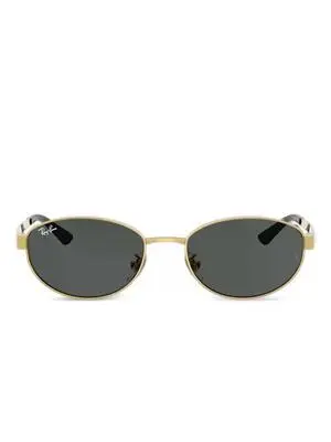 Ray-ban Oval-frame Sunglasses - Gold