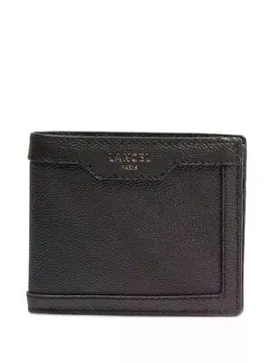 LANCEL Compact Leather Wallet - Black