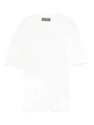 Lorena Antoniazzi Fine-knit T-shirt - White
