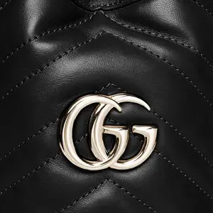 Gucci Gg Marmont Small Bucket Bag - Black