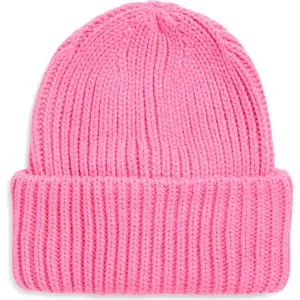 Treasure & Bond Classic Knit Cuffed Beanie - Pink Surprise