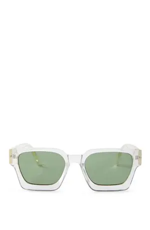 COTTON ON Legacy Sunglasses - Crystal Clear Lime