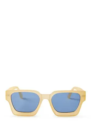 COTTON ON Legacy Sunglasses Golden Mist Matte Blue