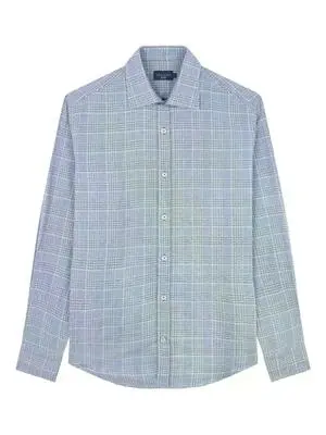 Paul & Shark Checkered Cotton Shirt - Blue