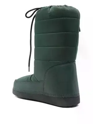 Moschino Heart Stud Quilted Snow Boots