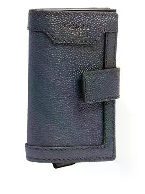 LANCEL Leather Flap Card Holder - Blue