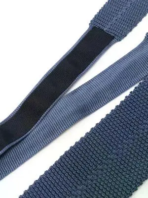 Brunello Cucinelli Knitted Silk Tie - Blue
