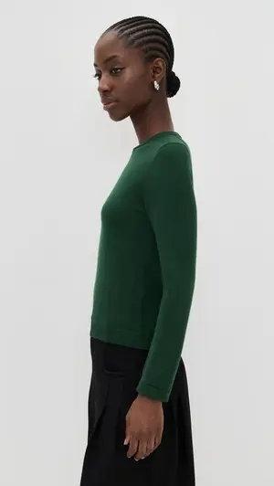 Alice + Olivia Porla Collared Sweater - Green Mystique