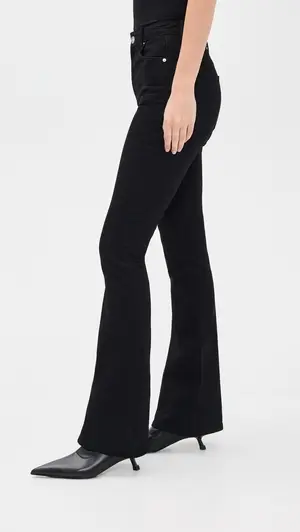 ALIGNE Mid-rise Slim Flare Jeans