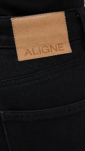 ALIGNE Mid-rise Slim Flare Jeans