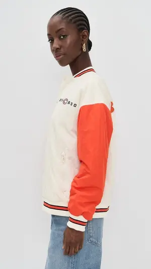 Terez Colorblock Bomber Jacket