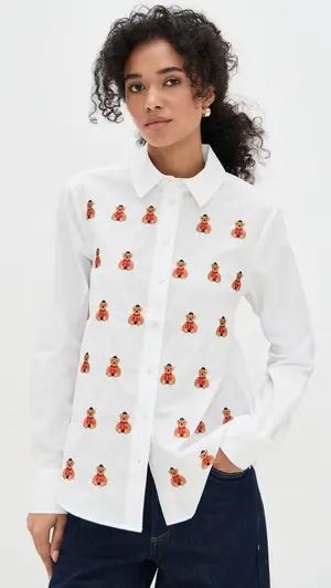 Lingua Franca Bowery Bear Shirt