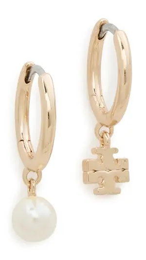 Tory Burch Mismatched Moondance Huggie Earrings