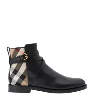 Burberry Checked Booties