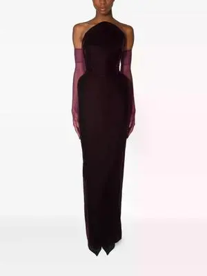 MUGLER Strapless Maxi Dress