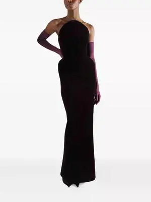 MUGLER Strapless Maxi Dress