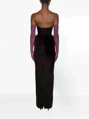MUGLER Strapless Maxi Dress