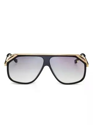 VINTAGE FRAMES COMPANY Eastwood Pilot-frame Sunglasses - Black