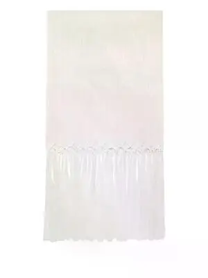 Brunello Cucinelli Chevron Fringe Towel