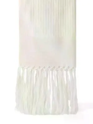 Brunello Cucinelli Chevron Fringe Towel