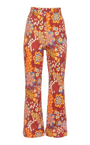 La DoubleJ Printed Flare Stretch Pants