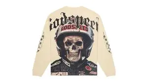 GODSPEED Crash Out Long Sleeve T-shirt - Bone