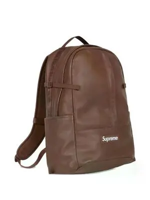 Supreme Leather Backpack - Brown